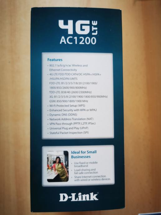 Router Wireless D-LINK AC1200 4G LTE Multi-Wan, DWR-953 - 600kn