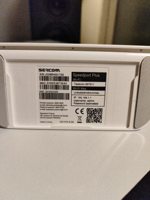 SERCOM Speedport Plus Router