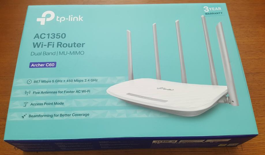 TP-Link Archer C60, AC 1350 Wi-Fi router