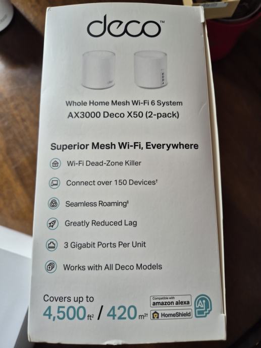 TP-LINK Deco X50, Mesh router, set s 2 routera