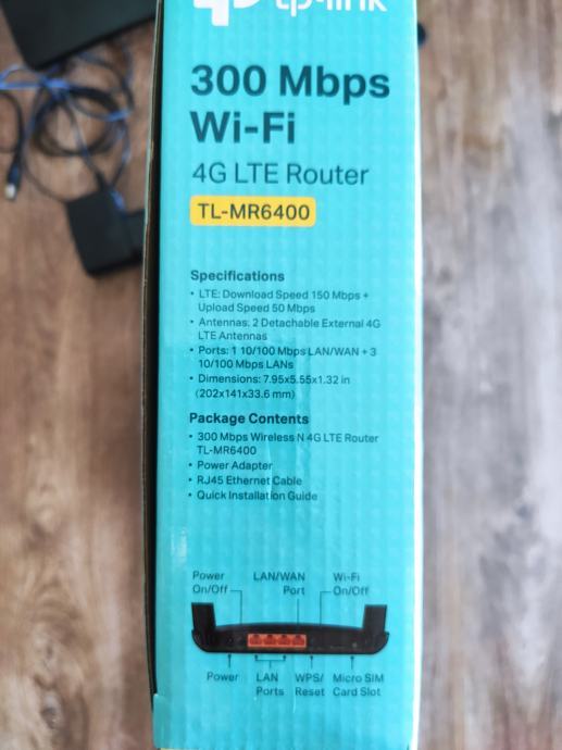 TP-Link MR6400 Wireless N 4G LTE Router (300 Mbps)