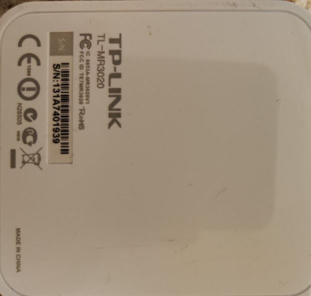 TP-Link TL-MR3020 router