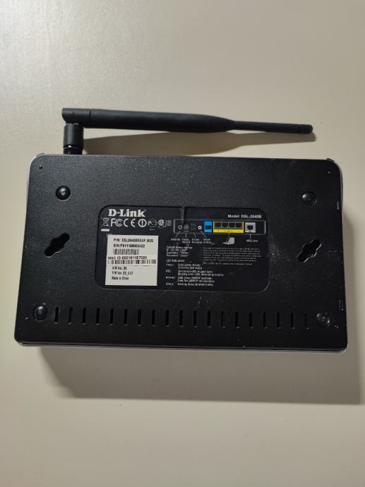 WiFi ADSL router/modem D-Link