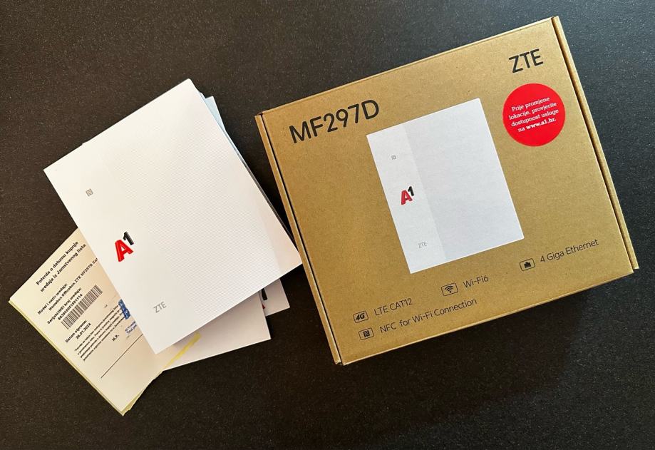 ZTE 4G MF297D router