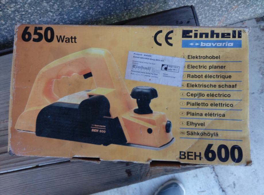 Einhell Bavaria BEH 600 hoblerica/blanjalica
