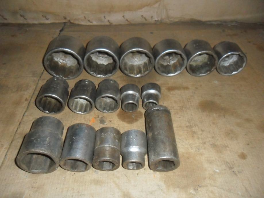 Gedore velike 3/4 BAHCO 12-erokutne od 21 do 60 i račna TANG 3/4