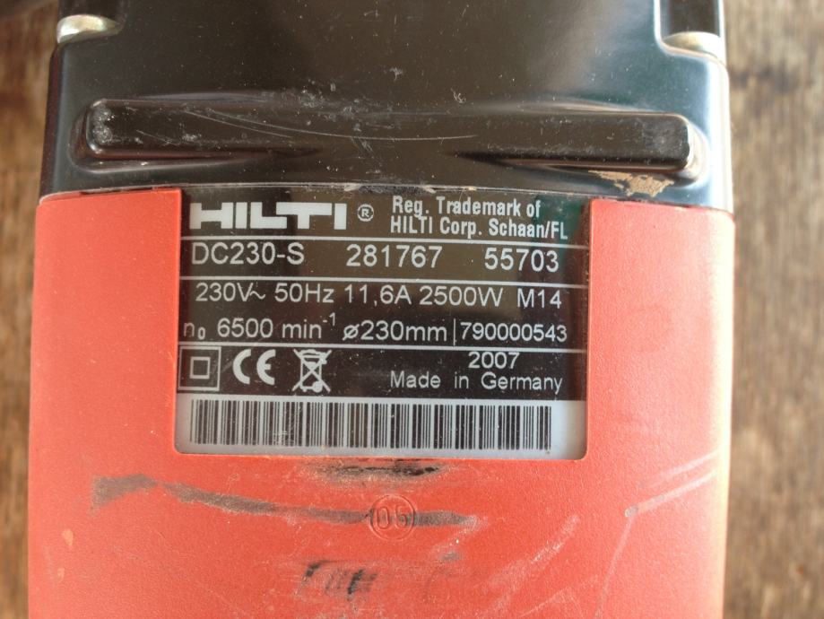 Hilti brusilica DC 230-S