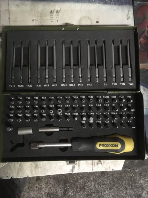 Proxxon set bit nastavaka