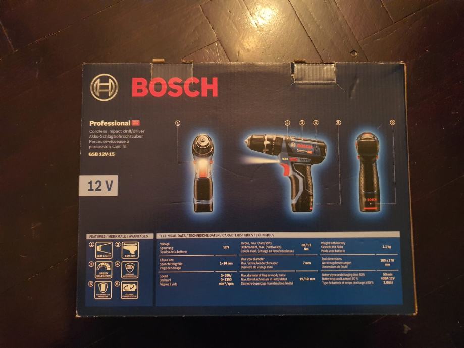 Bosch gsb 12v-15 aku bušilica