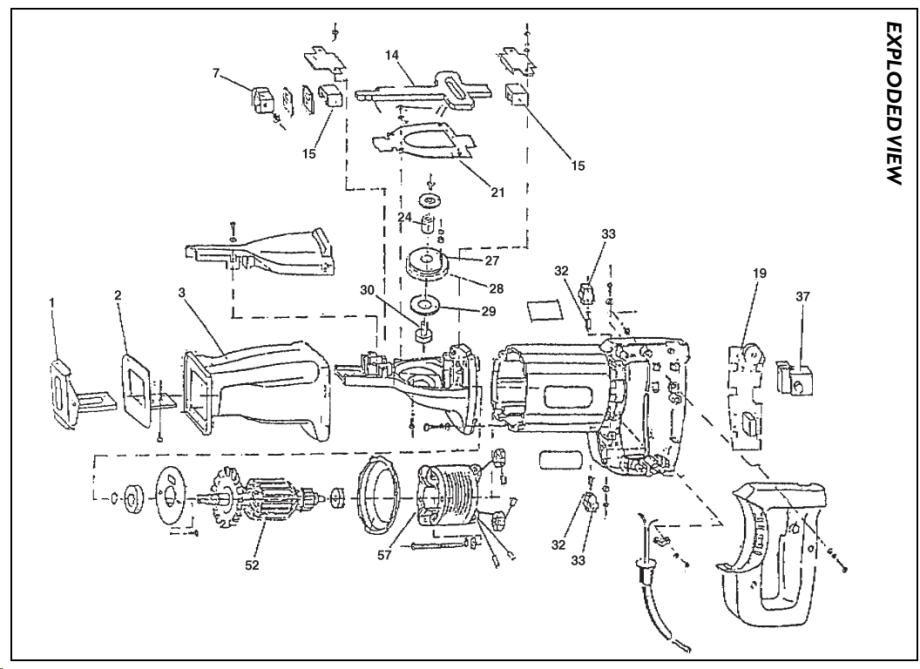 FERM FRS-600 Recipročna pila - lisičji rep