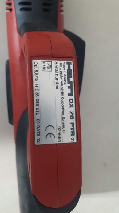Hilti DX 76 PTR pištolj