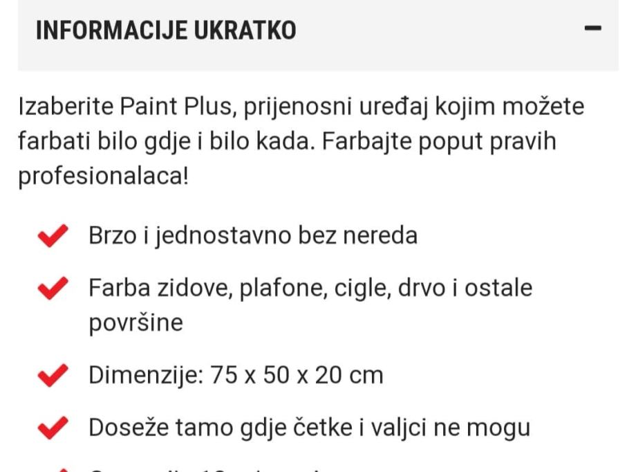 Paint plus za ručno bojanje zidova