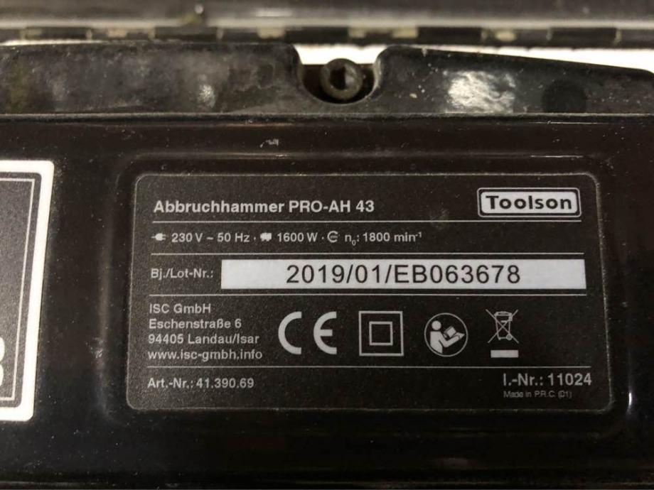 Toolson Pro-Ah 43 udarni Čekić #600kuna Fixno#