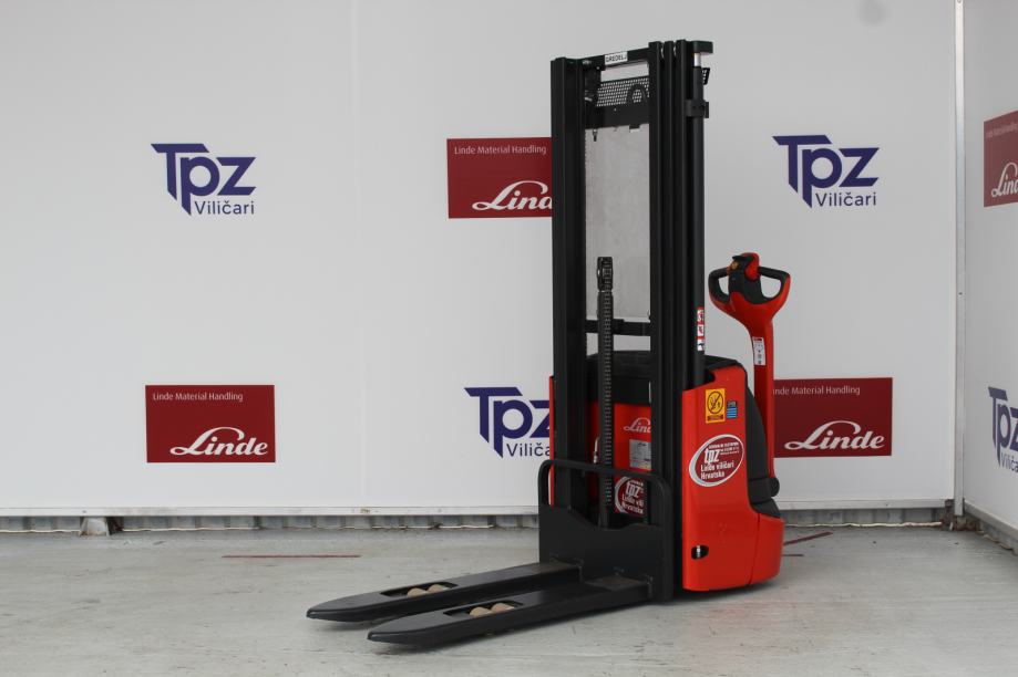 Visokopodizni viličar Linde L12, 1.200 kg, elektro - E0012T