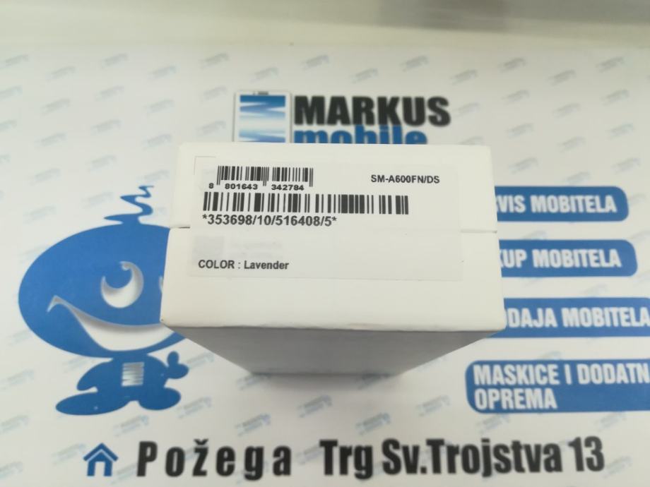 SAMSUNG GALAXY A6 LAVENDER NOVO!!!