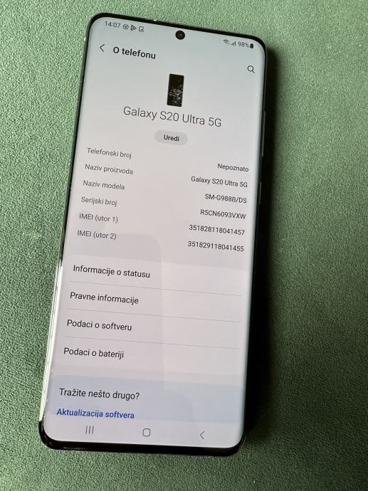 Samsung Galaxy S20 Ultra 5G SM-G988B/DS, kao nov, AKCIJA!!!