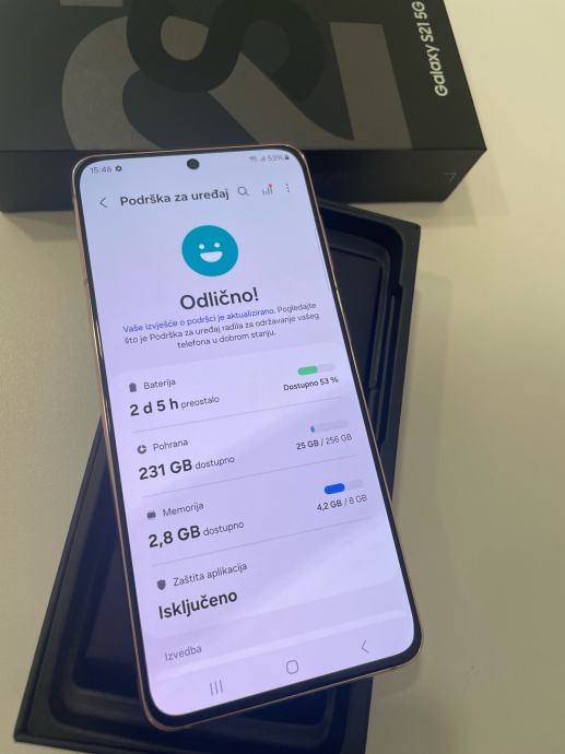 Novo Samsung Galaxy S21 256GB Rose-Gold Sve Mreze Hr racun Dostava