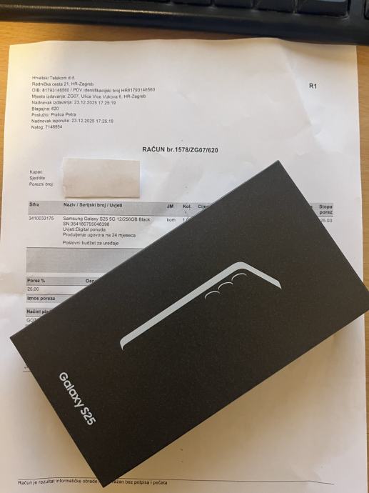 SAMSUNG GALAXY S25 12/256 BLACK