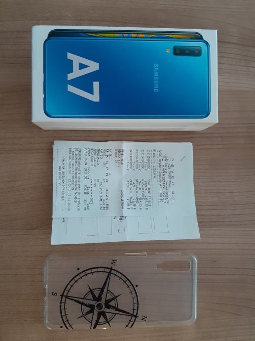 Samsung A7 2018,4/64gb,duos,plavi,maskica,NOVI,Zg-Bj!!