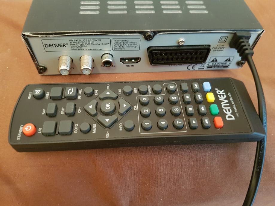 Denver HD USB DVBS-202H Satelitski S2 Prijemnik Receiver Resiver k nov