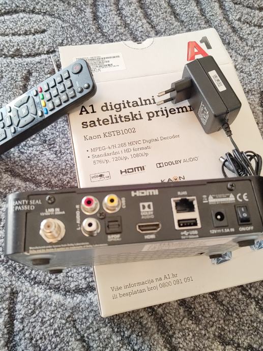 KAON KSTB 1002 satelitski receiver prijemnik A1 prekinut ugovor