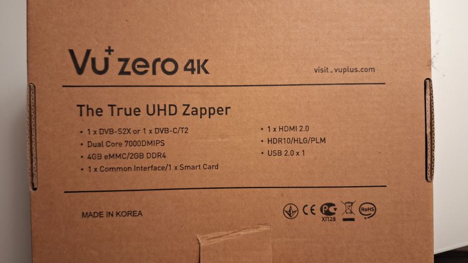 Vu+ ZERO 4K DVB-S2X UHD Satellite Receiver