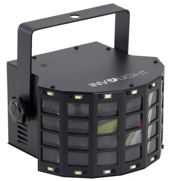 Involight Ventus S - light effect, 3x3 W RGB LEDs, 14 x 0.5 LED strobe