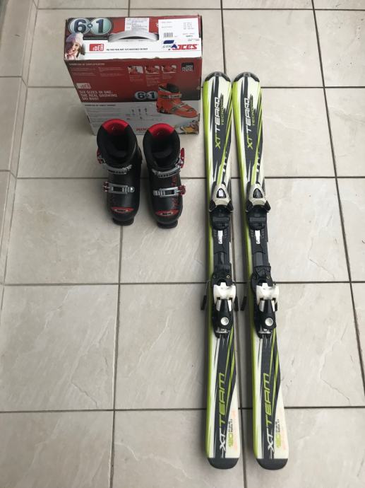 Dječje skije TechnoPro (120cm), pancerice 6u1 (30-35)