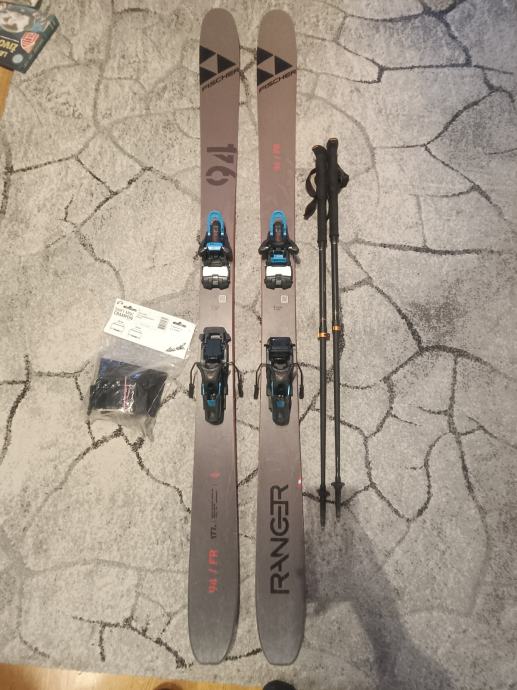 Turno-freeride: Fischer Ranger FR 94 177 + Salomon Shift 13 + kramponi