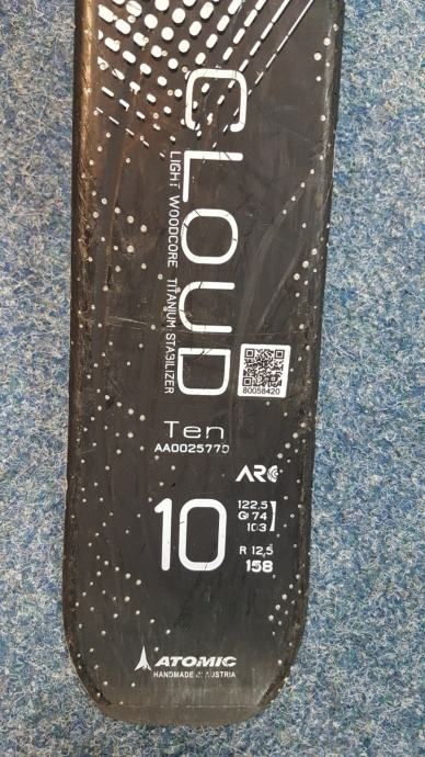 Skije ATOMIC CLOUD 10, 158cm + Vez LITHIUM 10