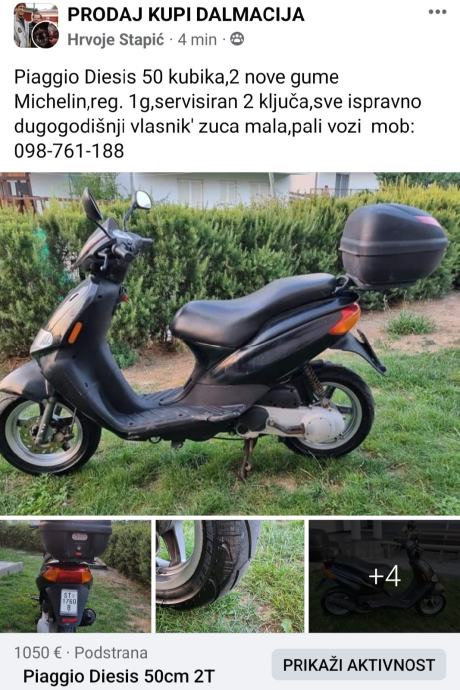 Piaggio Diesis 50 cm3, 2005 god.