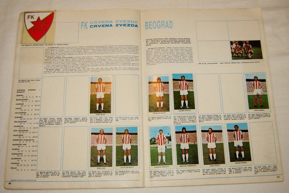 Album - Fudbaleri i timovi 1975 76 prva i druga liga Zalijepljeno 125