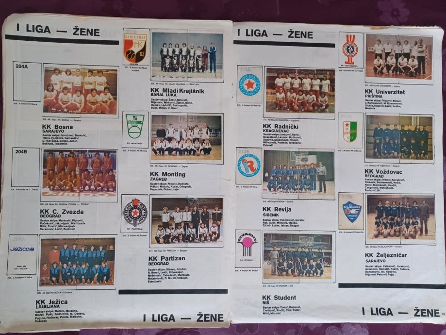 Album Košarkaši i košarkaški timovi Jugoslavije 81-82