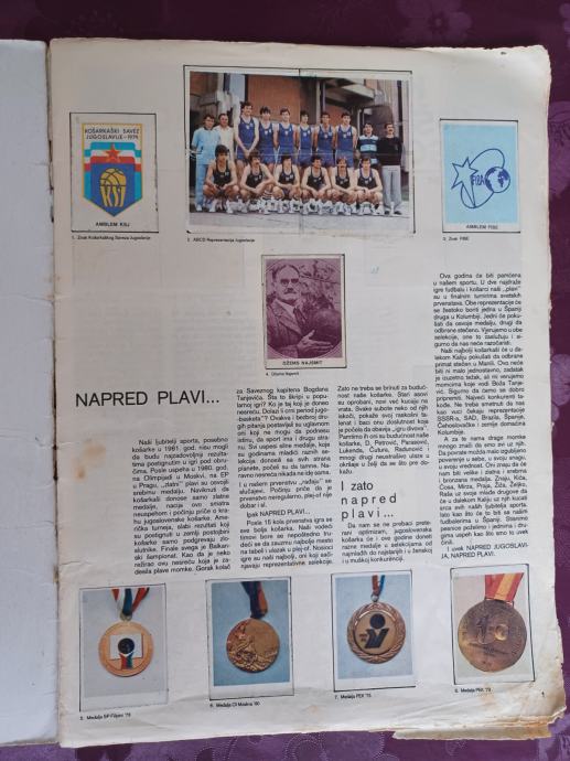 Album Košarkaši i košarkaški timovi Jugoslavije 81-82