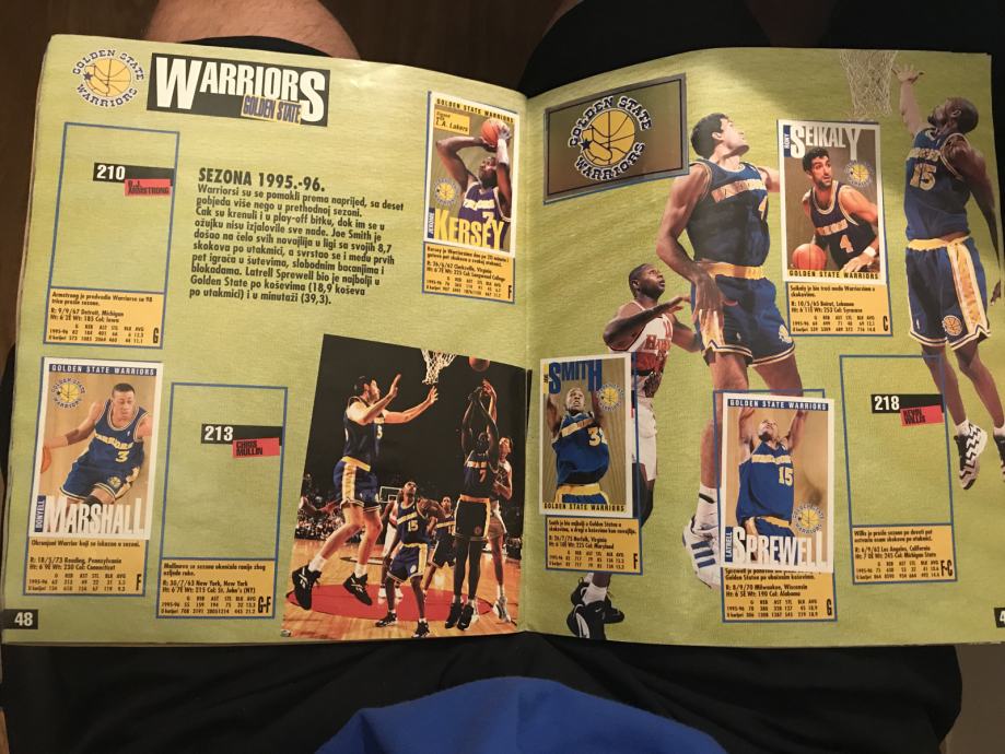 Album sa sličicama KOŠARKA NBA 96-97, Panini