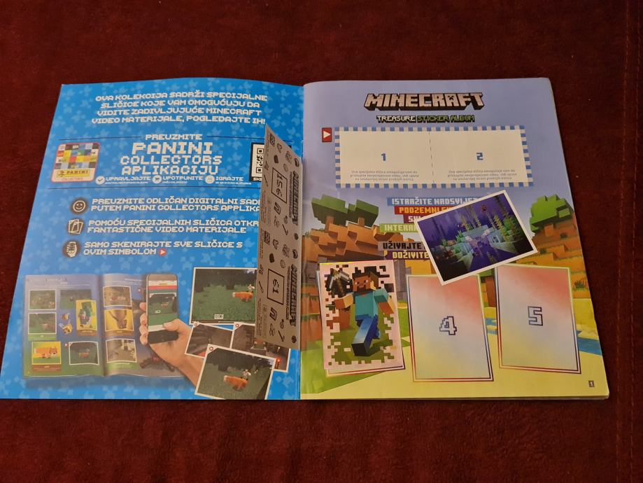 Album za sličice Minecraft - Treasure Sticker Album - 77/256