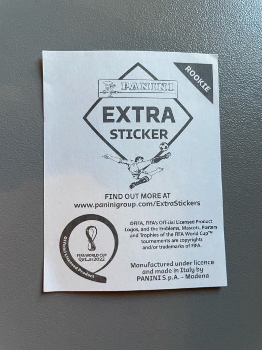 Extra sticker panini 2022 Qatar Alphonso Davies