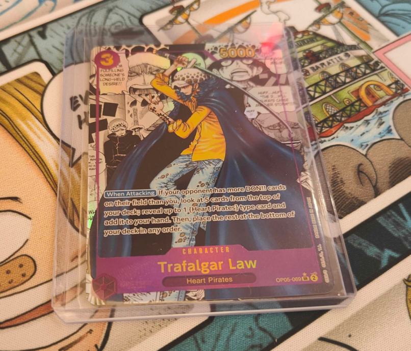Manga rare Trafalgar Law (OP05-069) (V.3) One Piece TCG