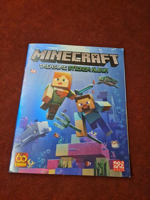 Minecraft Treasure sticker album popunjen 11/256