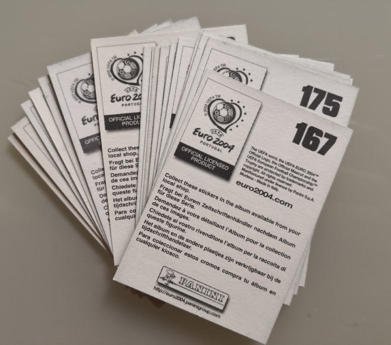 Panini EURO 2004 - ceo set HRVATSKA!