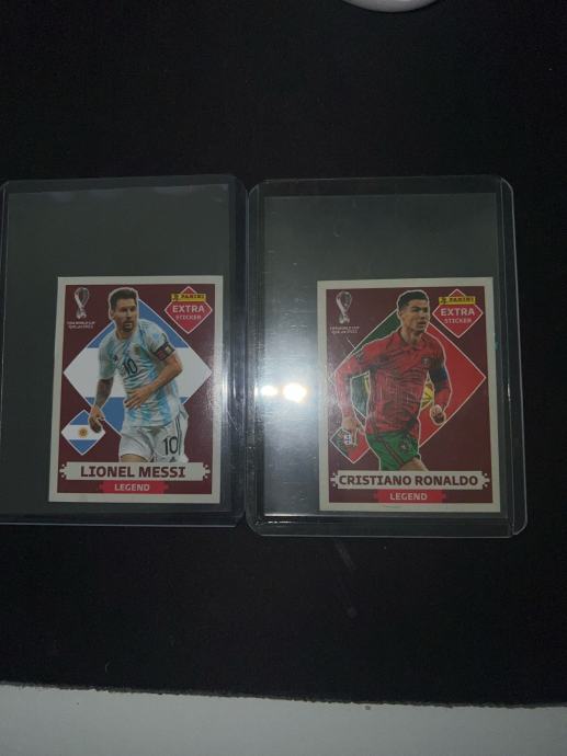 Panini Qatar 2022 EXTRA STICKERS , messi + ronaldo