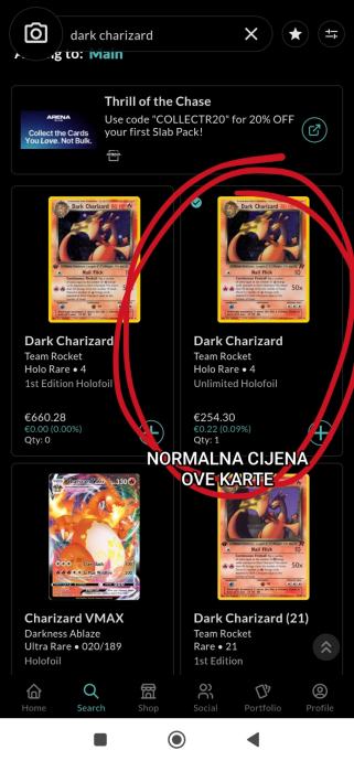 Pokemon karta: Dark Charizard HOLO (Team Rocket set, 2000.god) SNIŽENO