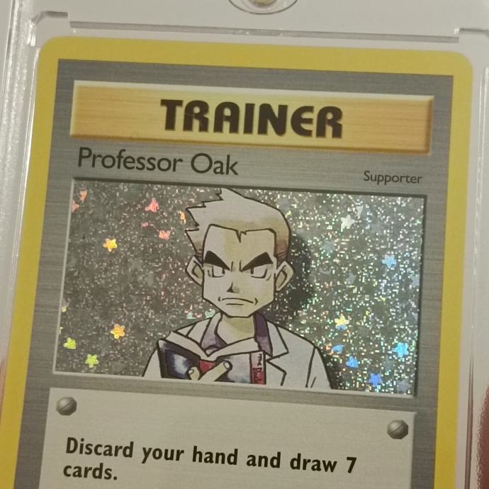 Pokemon karta: Professor Oak holo karta + zaštitna kutija