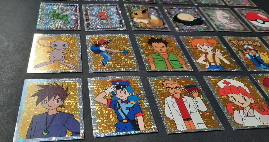 Pokemon komplet set BASE I HOLO Merlin Topps Nintendo 1999