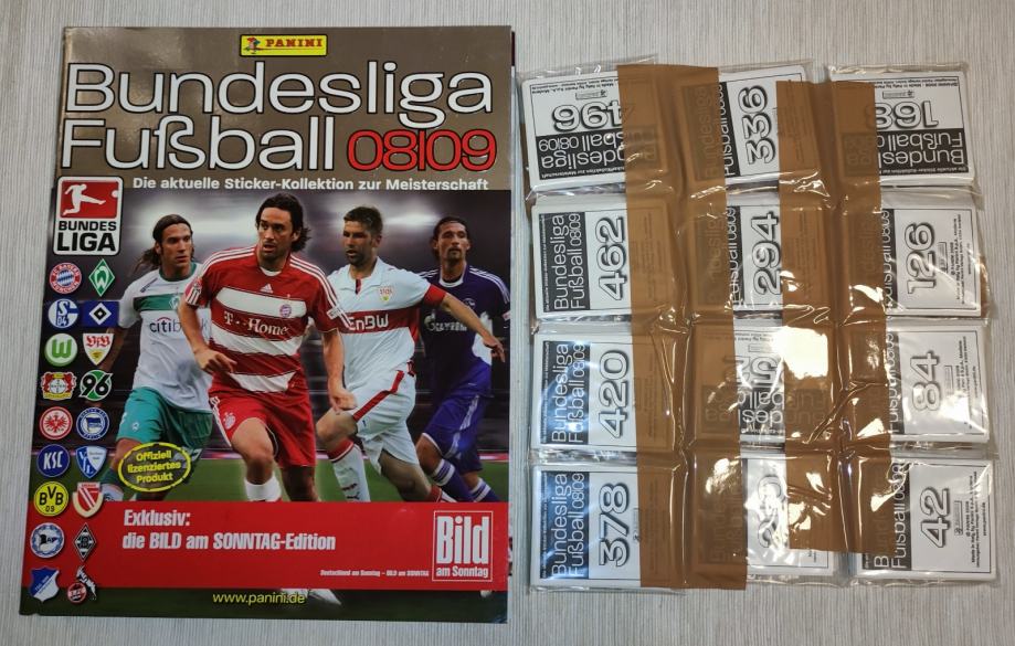 ️ prazan album + kompletan set; Bundesliga Panini 2008/2009