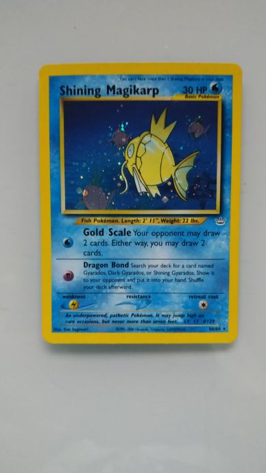 SHINING MAGIKARP secret rare holo pokemon karte charizard celebi
