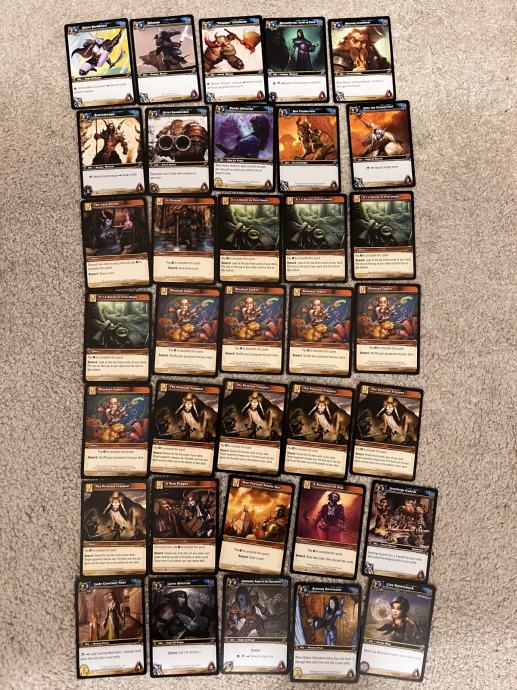 World of Warcraft (WoW) TCG (trading card game), igrače karte 79kom xx