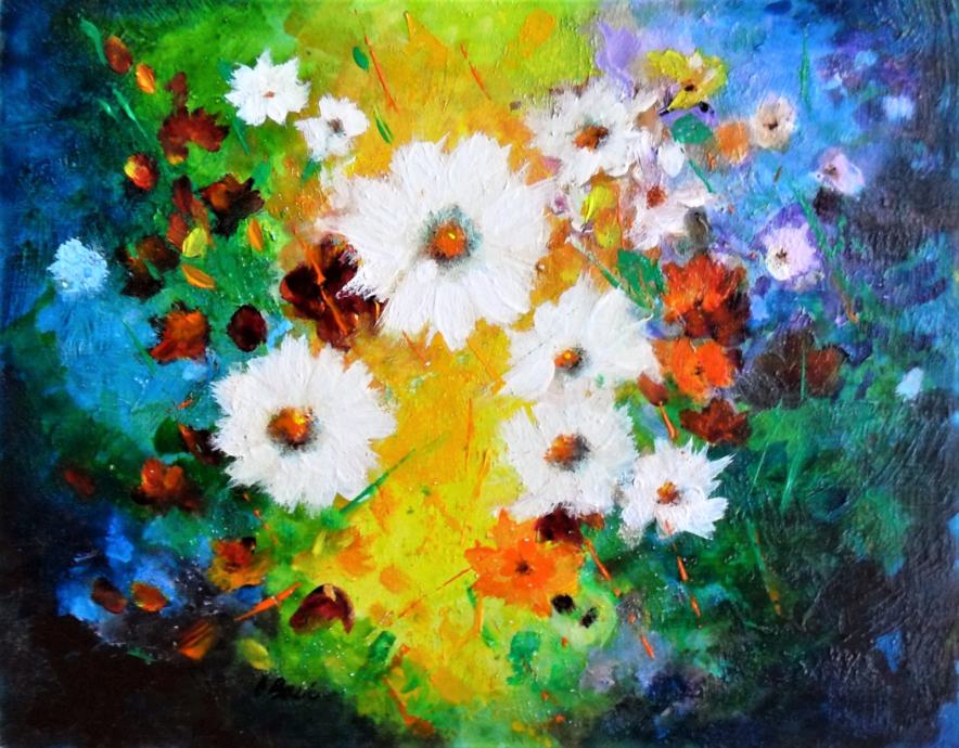 AKRILI, AKVARELI, ORIGINALI 80 Eu