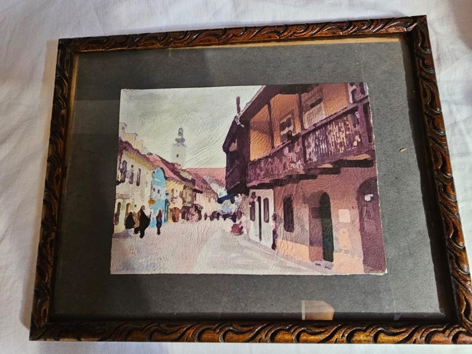 Akademski slikar i profesor Krešimir Katić - Akvarel Tkalčićeva