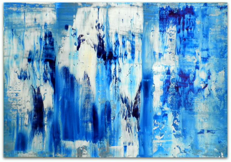 Apstraktna slika - Plava kompozicija I do IV